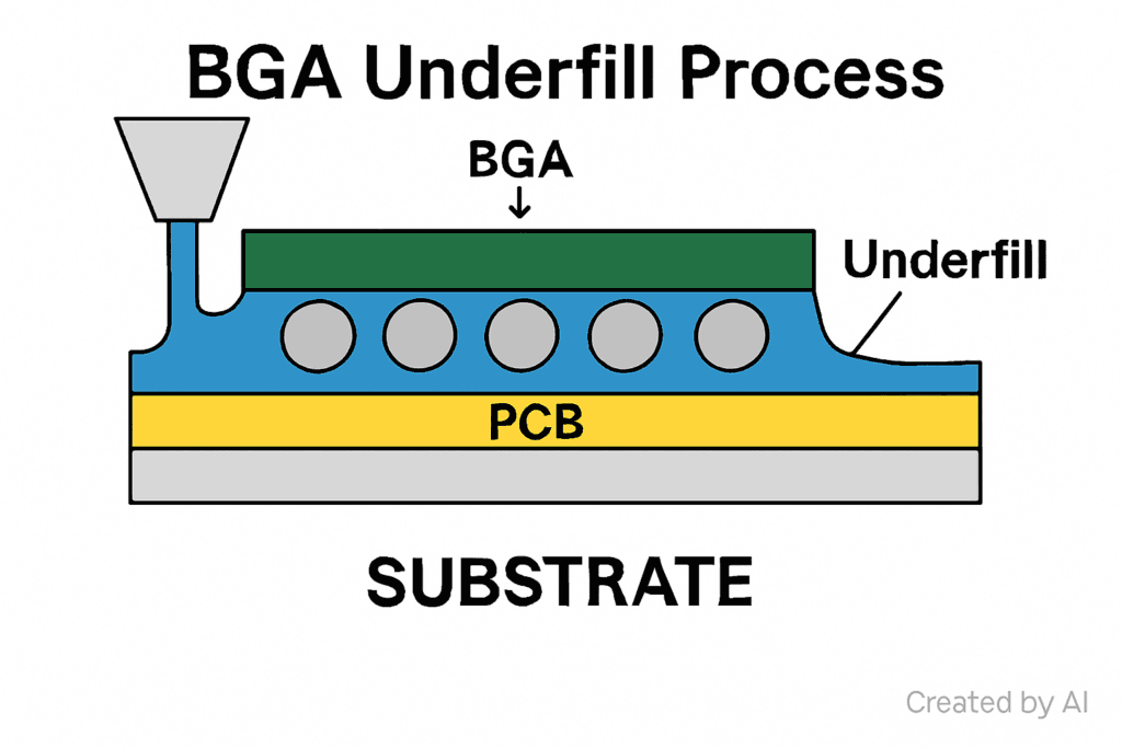 BGA Underfill, Ball Grid Array Underfill